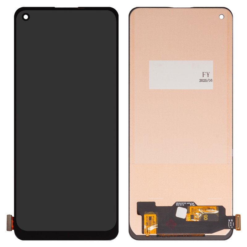 LCD compatible with Realme 7 Pro, 8, 8 Pro, (black, without frame, Copy ...
