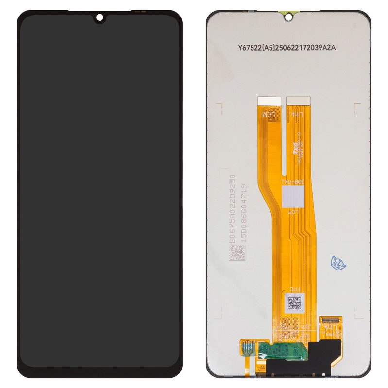 LCD compatible with Samsung A075 Galaxy A07 4G, (black, without frame ...